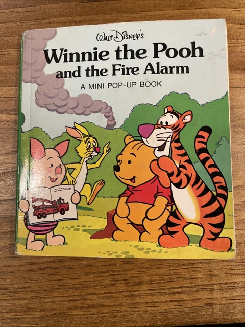 1978 WALT DISNEY’S Mini Pop-up Book “Winnie The Pooh And The Fire Alarm ...