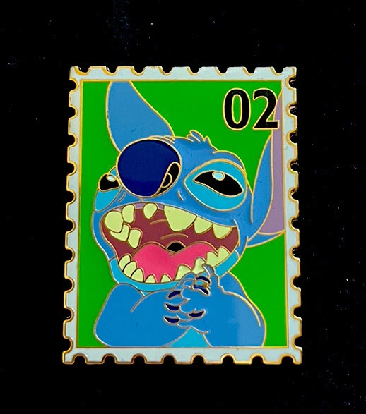 DISNEY STITCH POSTAGE Stamp Series Pin Limited Edition 300 Disneystore ...