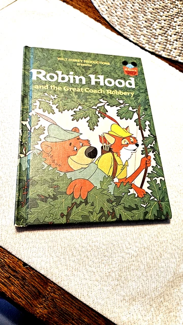 VINTAGE WALT DISNEY ROBIN HOOD AND THE GREAT COACH ROBBERY 1974 HB ...