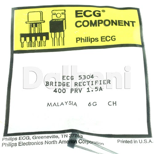 ECG5304 = NTE5304 Original New Philips Bridge Rectifier ECG 5304 NTE ...