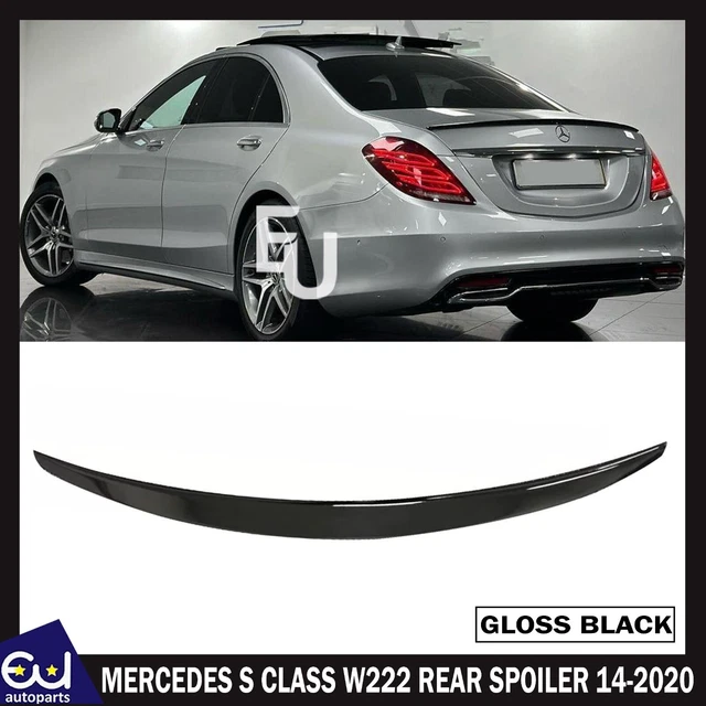 FOR MERCEDES S Class W222 Rear Boot Trunk Spoiler Amg Style Gloss Black ...