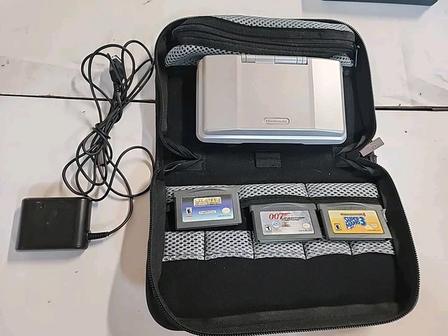 NINTENDO DS FAT Original NTR-001 Console Titanium Silver w/ Charger ...