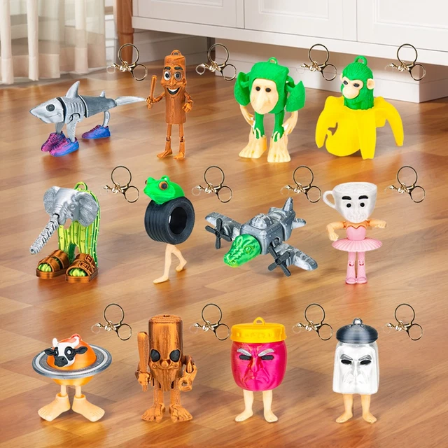3D PRINTED CARTOON Characters Pendant Blind Box Collectible Gifts for ...