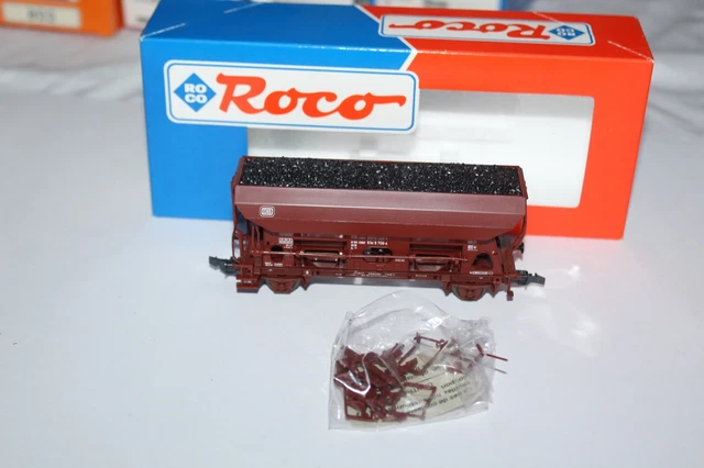 ROCO H0 46132 DB Selbstentladewagen mit Kohleladung mit KKK ...