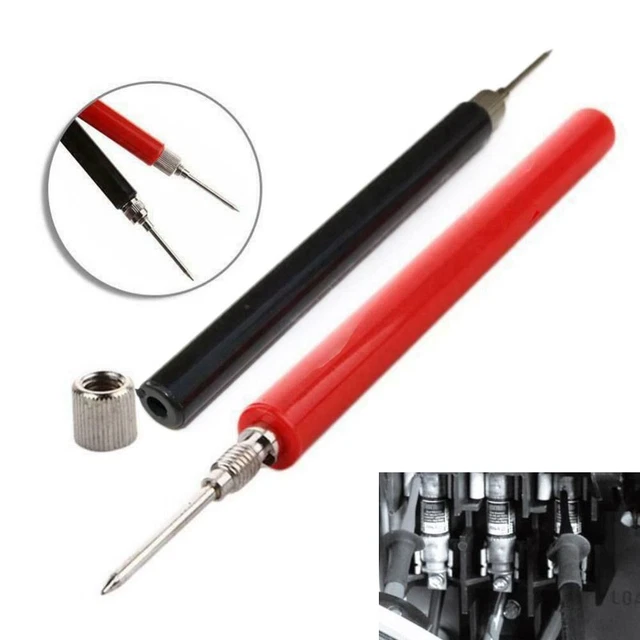 PIN TEST PROBE Multimeter Spring Test Probe Tip Insulated Hook Wire ...