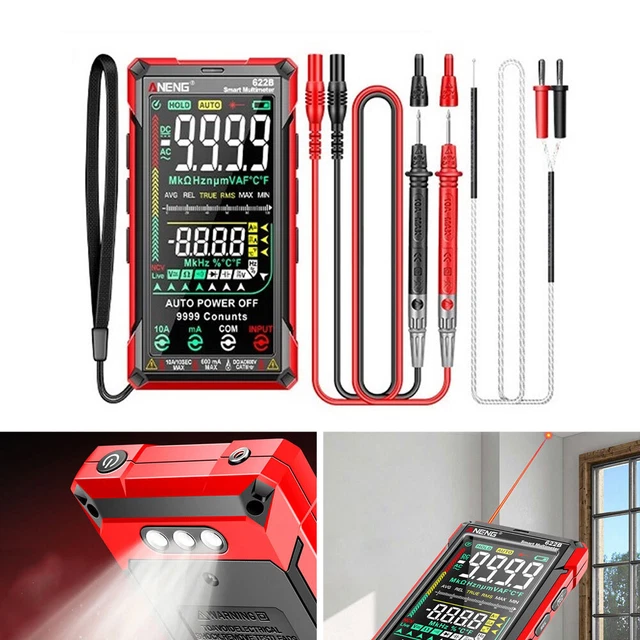 DIGITAL MULTIMETER SMART Voltmeter Meter Tester AC DC Voltage Tester ...