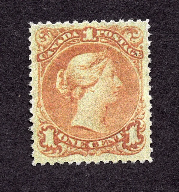 CANADA #22 1 Cent Brown Red Queen Victoria Large Queen Issue FORGERY ...