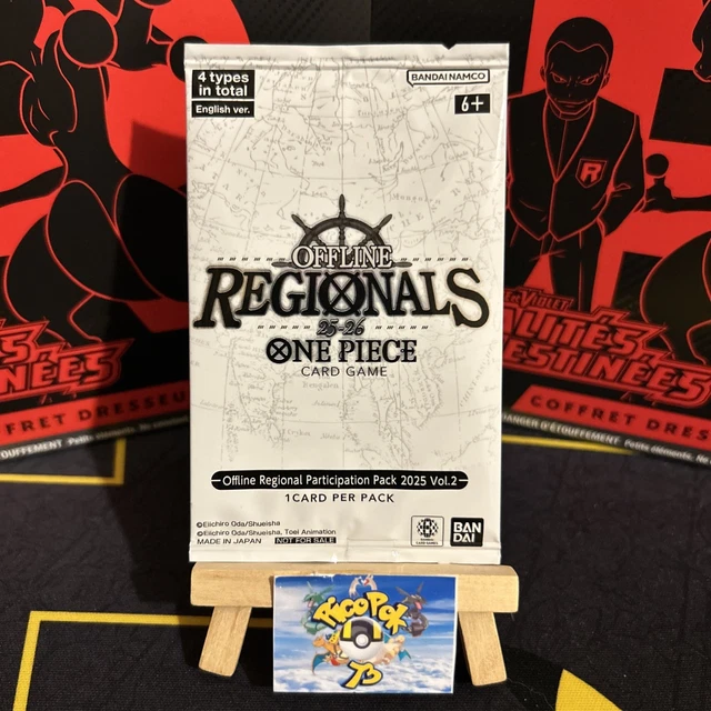 ONE PIECE 1X Offline Regionals 2025 Participation Pack Vol.2 Fast ...