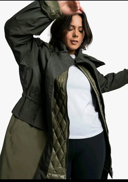 NEW LOLE AUBREY 3-in-1 Waterproof Insulated Jacket Olive Green XS Coat ...