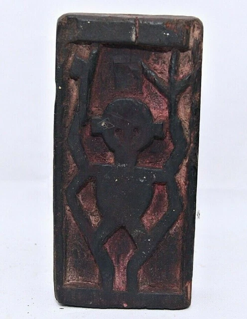 ANCIENNE FIGURINE/STATUE EN bois du Seigneur Ganesha sculptée à la main ...