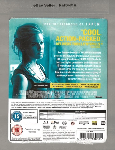 LOCK OUT - Uk Exclusive Blu Ray Steelbook - New & Sealed (Read ...