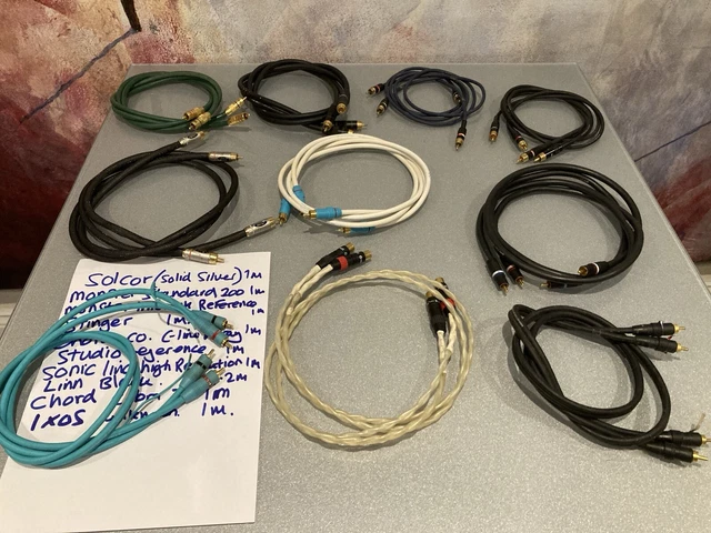 HIFI HANGAR ‘TWEEKER Pack’ 10 Assorted Hifi Stereo Interconnects listed ...