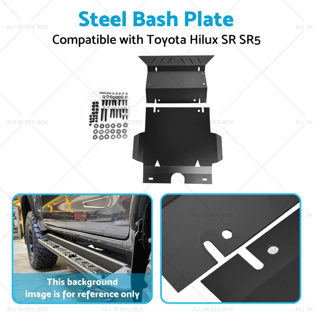 STEEL BASH PLATE Suitable for Toyota Hilux SR SR5 05-15 3mm $113.00 ...