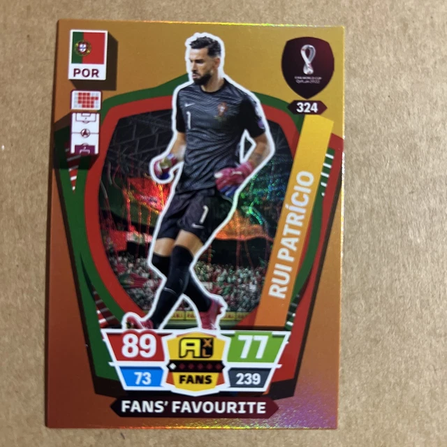 FIFA WORLD CUP qatar 2022 Rui Patricio FANS’ Favourite card # 324 new £ ...