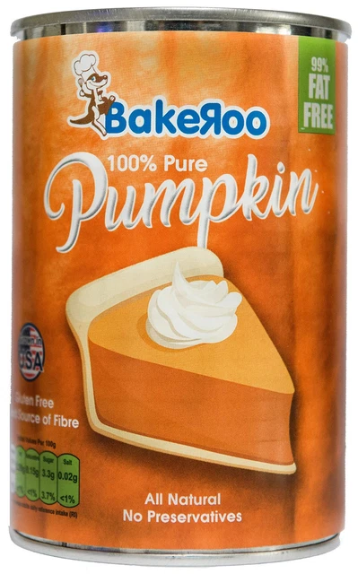 (CASE OF 12) Bakeroo Tinned Pumpkin Puree (Pumpkin Pie 425 g (Pack £35. ...