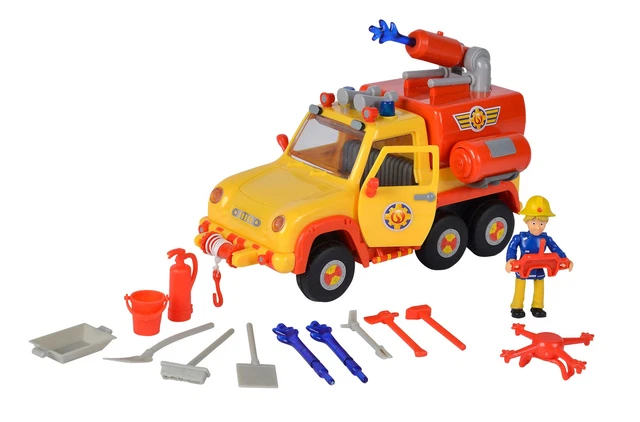 SIMBA 109251094 FIREMAN Sam Venus 2.0 Fire Engine with Figure, Original ...