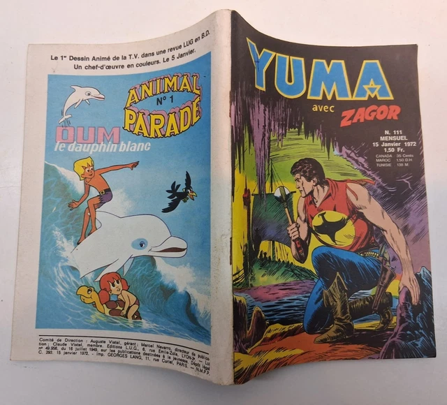 YUMA ZAGOR N° 111 15/01/1972 LUG EUR 6,00 - PicClick FR