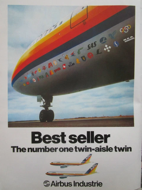 5/1981 PUB AIRBUS Industrie Airbus A300 A310 Airliner Airlines Pia Sas ...