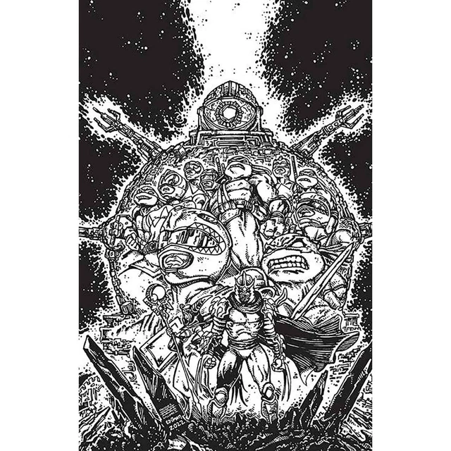 MIGHTY MORPHIN POWER Rangers Teenage Mutant Ninja Turtles II #1 b&w 1: ...