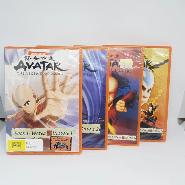 AVATAR: THE LAST Airbender-Book 1 Water Vol 1, 2 & 4 Book 2 Earth V1 ...