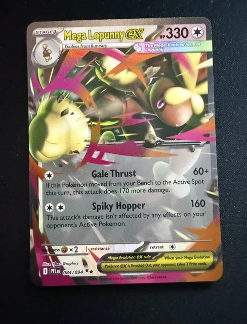 MEGA LOPUNNY EX ME02: Phantasmal Flames 084/094 Double Rare NM £2.41 ...