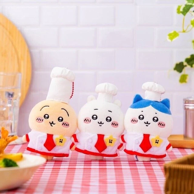 CHIIKAWA SET 3 Rabbit Hachiware Restaurant cook chef Mascot Plush JP £ ...