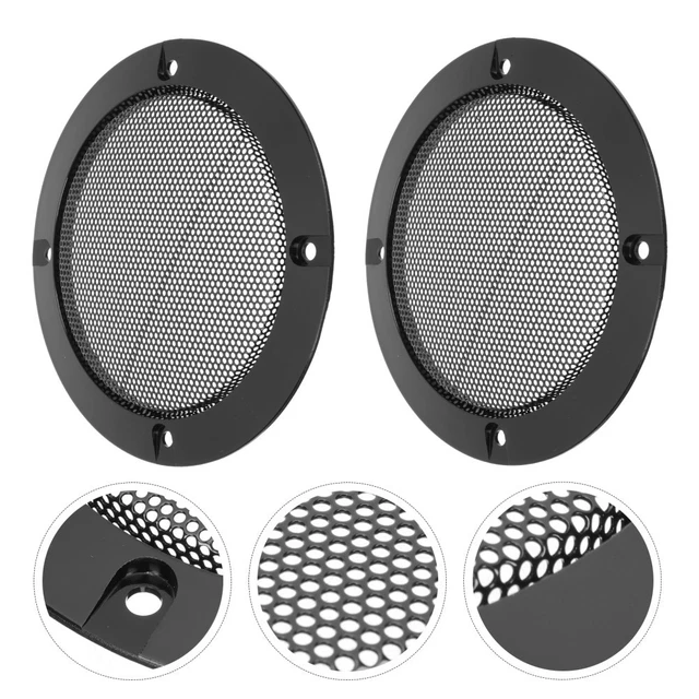 2 SETS CAR Speaker Guard Cover Metal Grill Case Protective Circle £17. ...