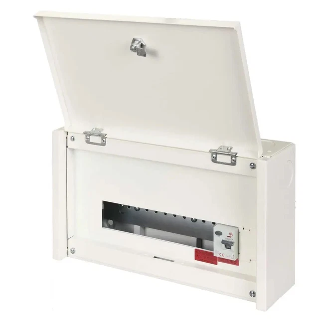 M2 12 WAY 80A 30mA Type A RCD Metal Clad Consumer Unit AM2R8012MU £57. ...