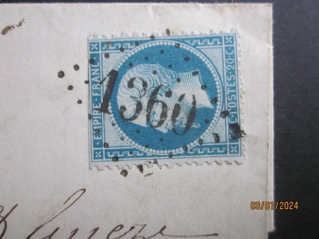 LETTRE GC 1360 DUN LE PALLETEAU - 22 Creuse - Indice 4 Belle frappe EUR 2,50 - PicClick FR