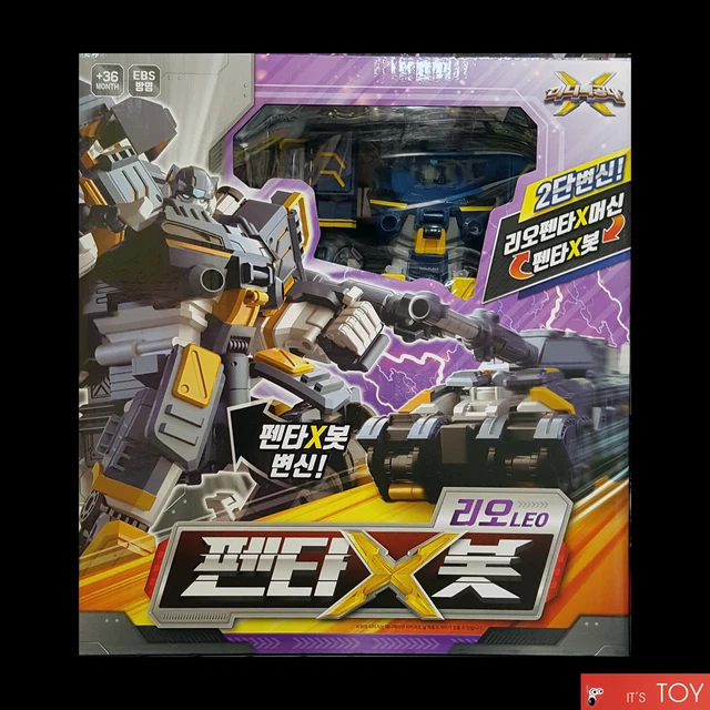 MINIFORCE PENTA X LEOBOT LEO BOT robot transformateur noir jouet ...