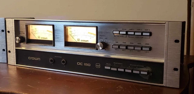 CROWN OC-150 OUTPUT Control Console monitor VU meter speaker switcher ...