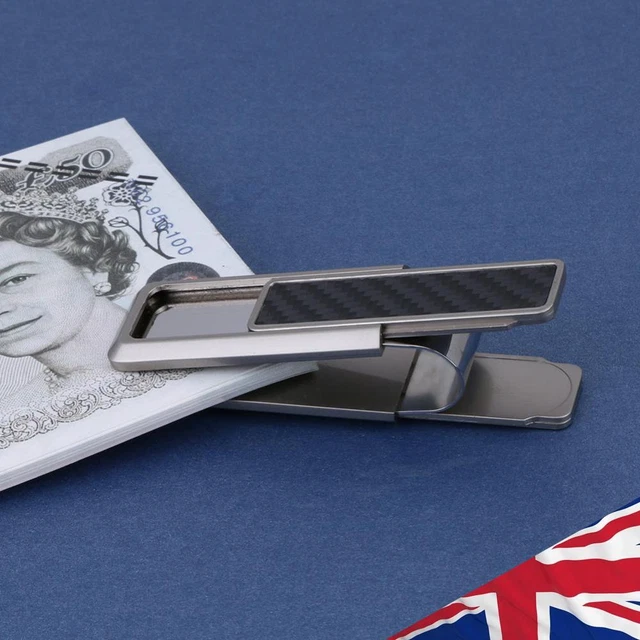 STAINLESS STEEL MONEY Clip Mini Double Sided Cash Clips Durable for Men ...