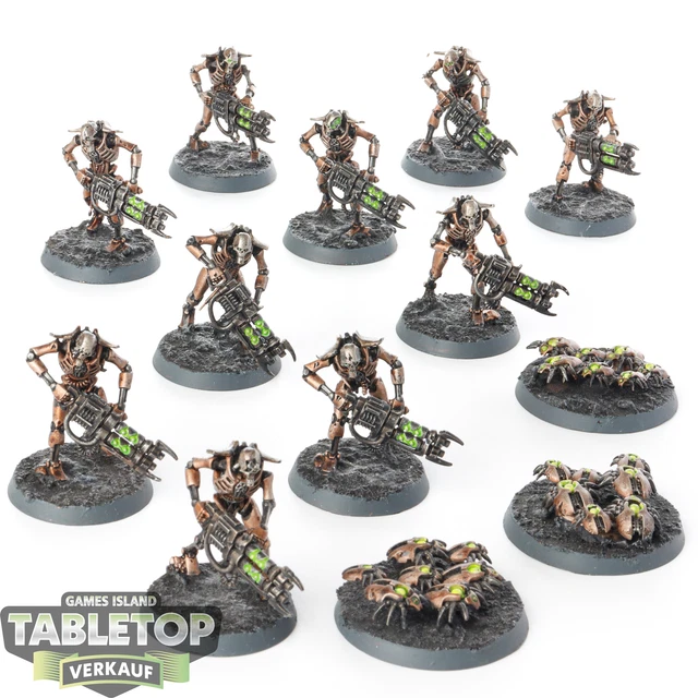 NECRONS - 10X Necron Warriors & 3x Scarab Swarm - bemalt EUR 36,00 ...