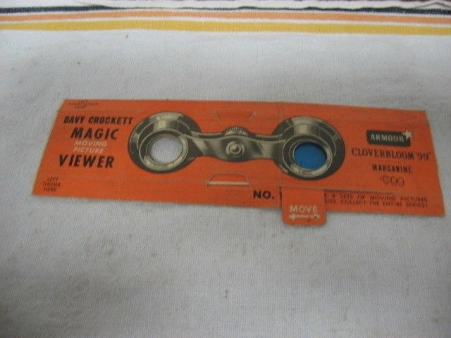 RARE VINTAGE DAVY CROCKET MAGIC MOVING PICTURE VIEWER ~Armour ...