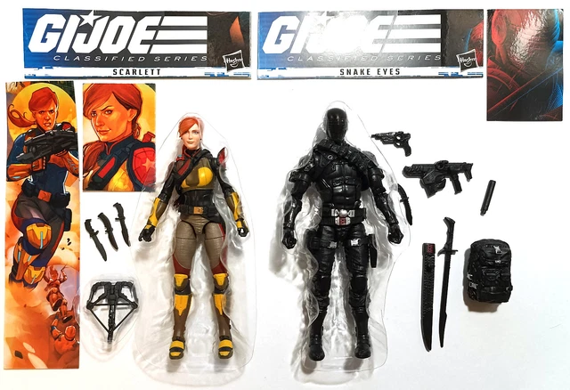 HASBRO FIGURINES - GI JOE Classified Series - Snake Eyes & Scarlett - G ...