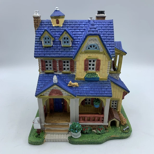 LEMAX GOLDEN SUMMER Days Patriotic Porcelain Lighted Hometown Village ...