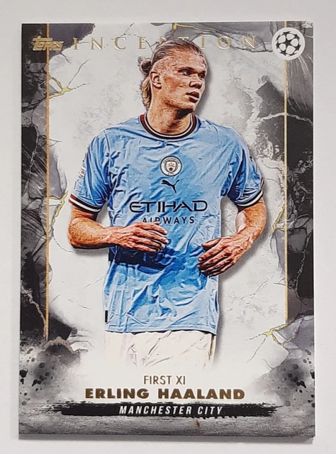 ERLING HAALAND MANCHESTER City Topps Inception First Xi Card Mint Psa ...