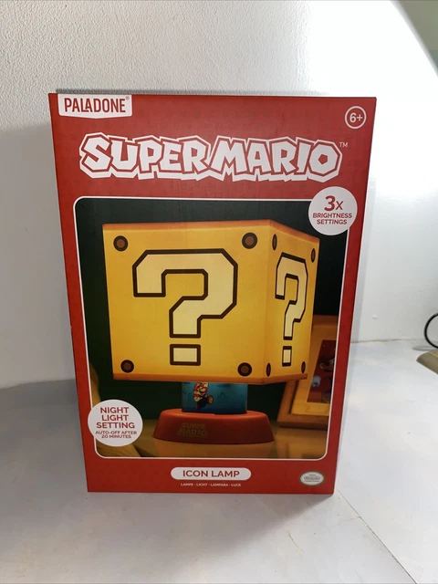 SUPER MARIO QUESTION mark icon lamp paladone £28.99 - PicClick UK