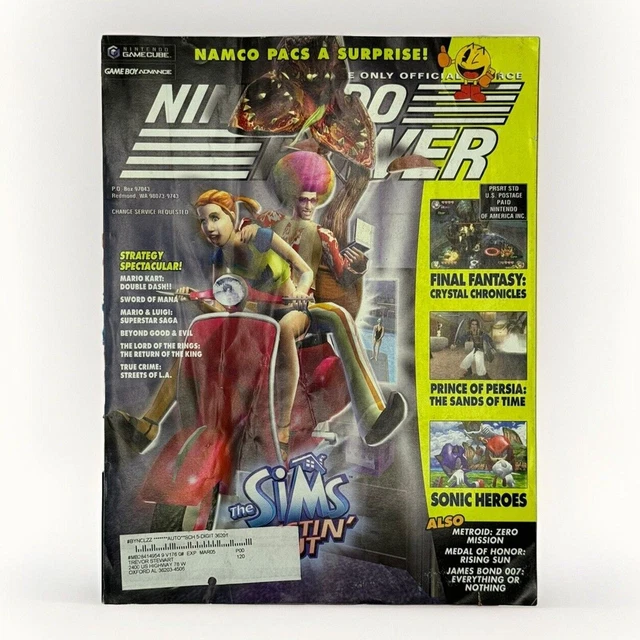 NINTENDO POWER MAGAZINE 176 Sims Final Fantasy Poster N64 Gamecube ...