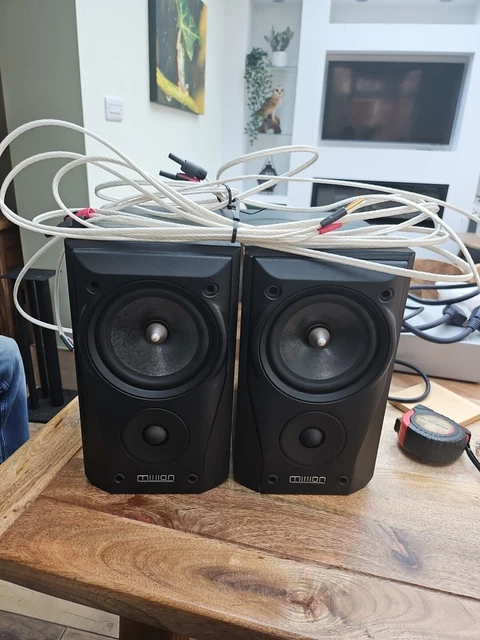 MISSION 780 WIRED Two-Way Reflex Loaded Bookshelf Speakers Black Ash ...