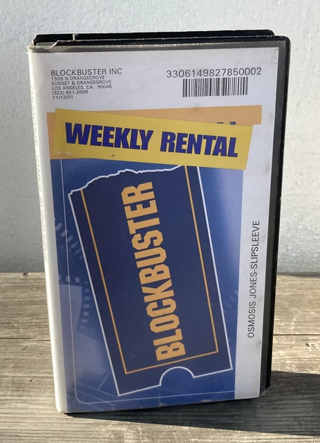 BLOCKBUSTER VIDEO OSMOSIS Jones VHS Clamshell Rental Case & Tape Bill ...