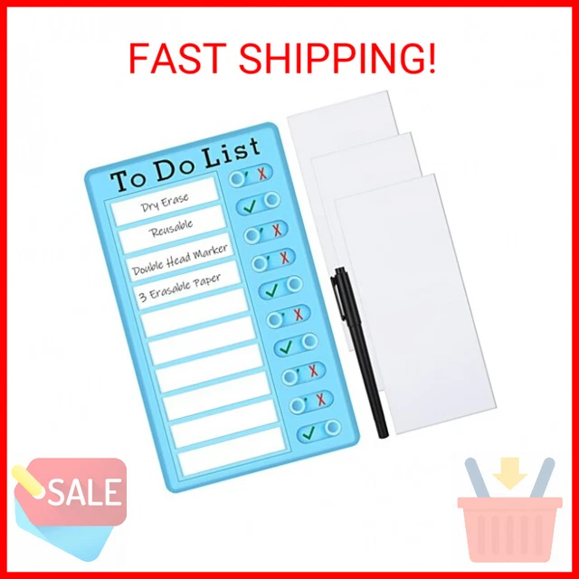 DRY ERASE CHECKLIST Board to Do List Memo Boards Slider Schedule Chore ...