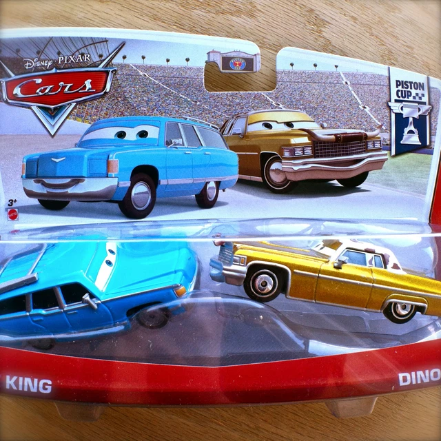 DISNEY PIXAR CARS MRS THE KING & TEX DINOCO 2013 PISTON CUP 2-PACK 5/18 ...