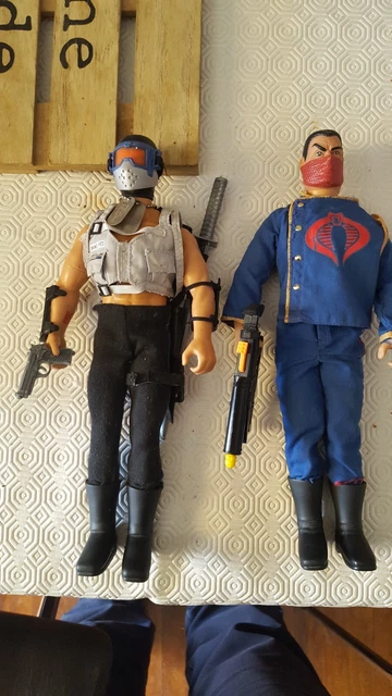 LOT DE GI JOE 12" snake eyes et cobra commander vintage EUR 10,00 ...