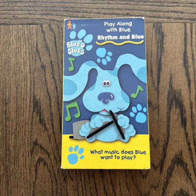 BLUE'S CLUES RHYTHM and Blue VHS Tape 1999 Nick Jr Nickelodeon Cartoon ...