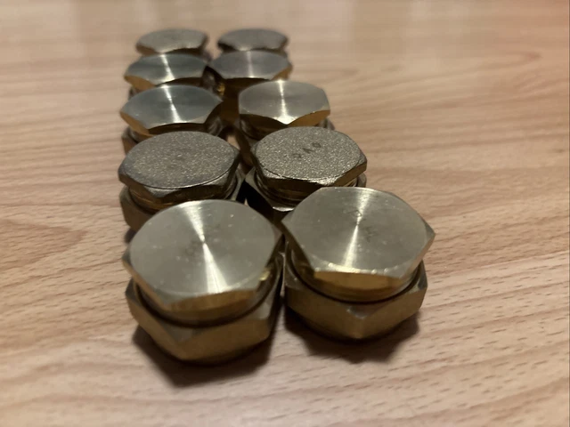 STOP END CAP 22mm Blank Fitting for Copper Pipe Brass Compression Pack ...