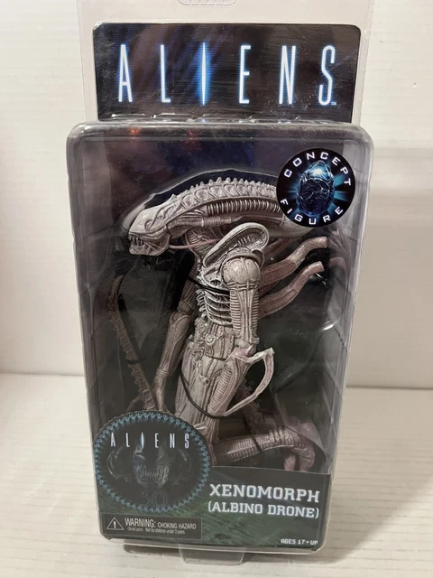 NECA ALIENS XENOMORPH Albino Drone Alien Concept Authentic New Sealed ...