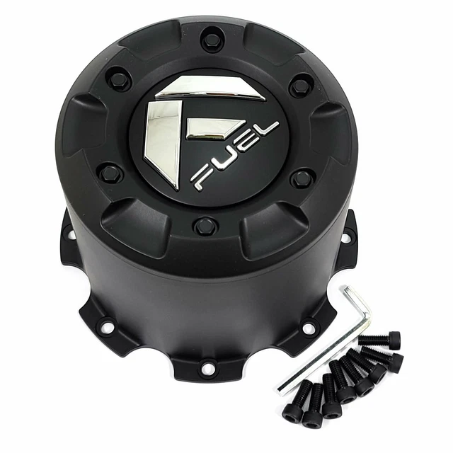 FUEL OFF-ROAD WHEELS Black Wheel Center Cap Bolt-On/Dually for 8L D436 ...
