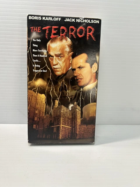 THE TERROR VHS Tape 1963 Independent Horror Movie Jack Nicholson Boris ...