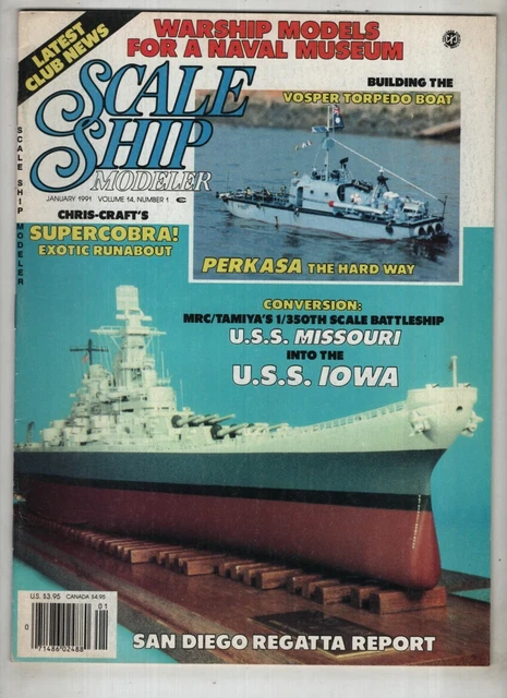 SCALE SHIP MAGAZINE USS Missouri & USS Iowa gennaio 1991 101121 non r ...